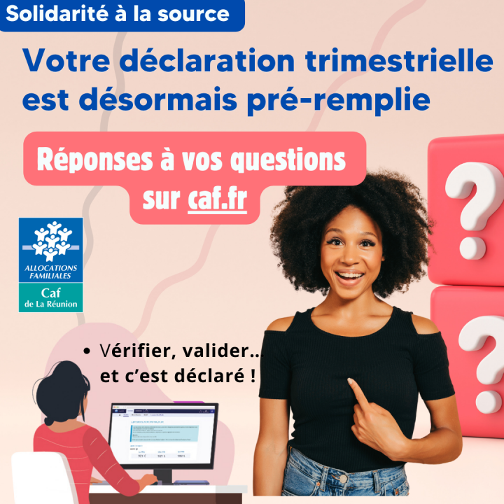 CAF - RSA, Prime d’activité : votre déclaration trimestrielle est pré-remplie